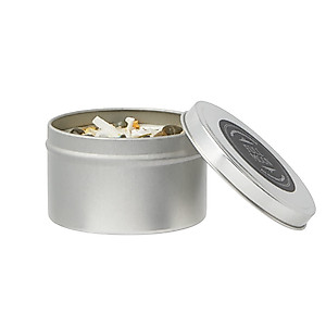 Full Moon® Candle by New Moon Beginnings - Purification & Cleansing Candle - Dried Flower, Herb, & Crystal Candles - Aromatherapy Candles - Soy Candle - 8oz Tin