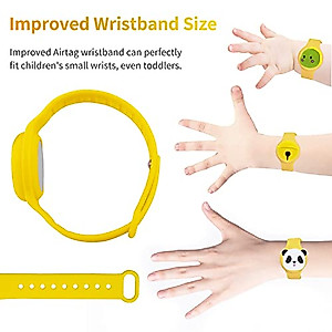 2PACK Holder for Apple Airtag, Air Tag DIY Cute Toddler Hidden Adjustable Watch Band Anti-Lost Waterproof Silicone Case