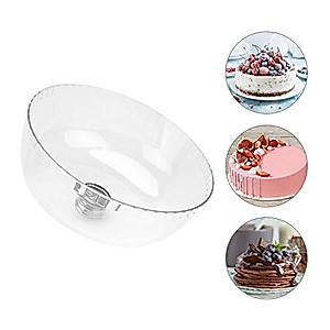 DOITOOL Cake Box Cover Acrylic Cake Cover Clear Cake Dome Cover Cake Server Cover Dessert Display Stand Cupcake Serving Platter Cover Picnic Food Cover for Home Party Outdoor 26x11cm Mini Cake Stand