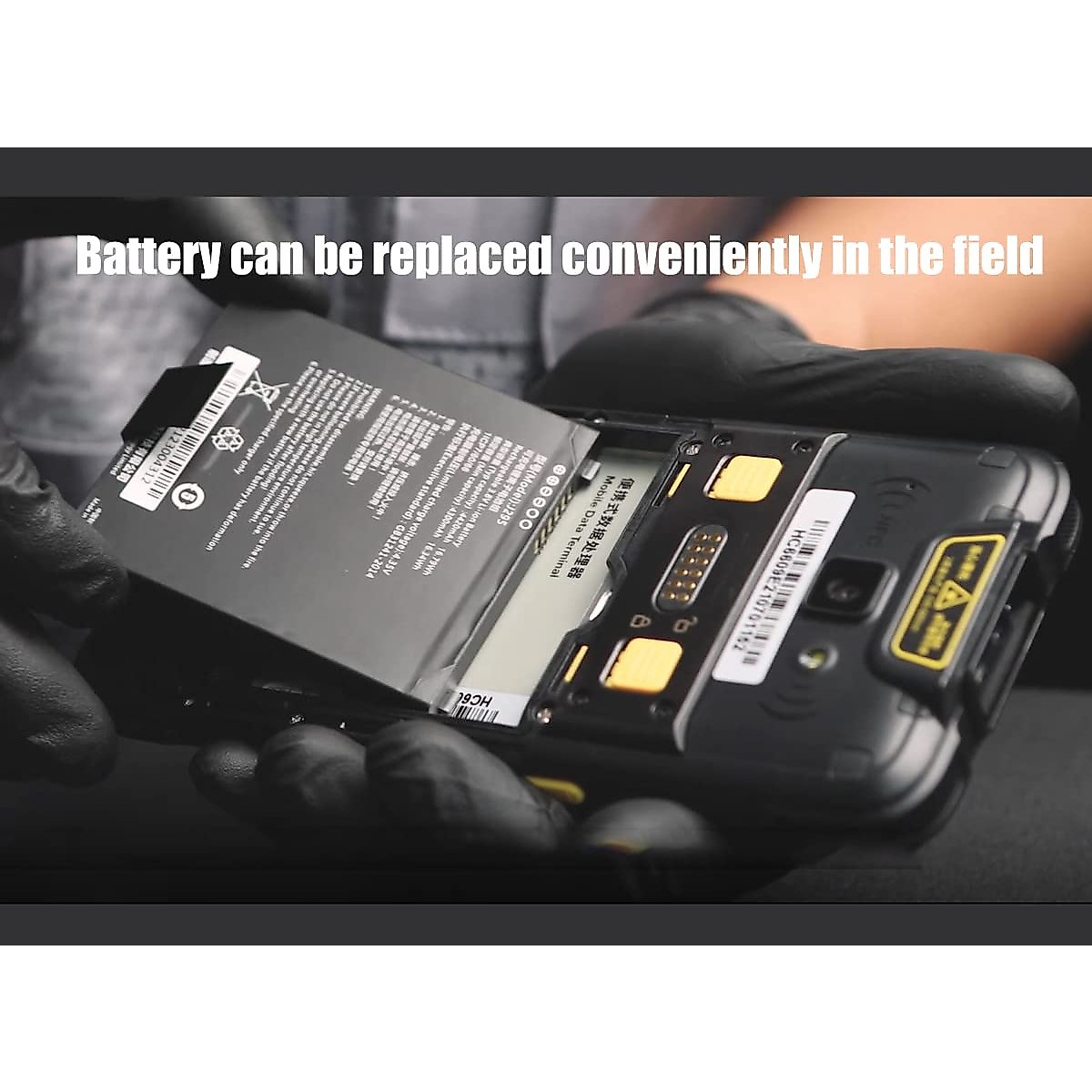 Rugged Enterprise Mobile Computer Android Barcode Scanner, 5.5" Touch Screen Handheld Data Terminal with Wi-Fi 6 & 4G LTE, 2m (6.5ft) Drop-Resistant Durability