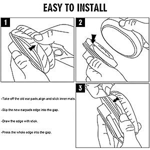 WH-XB900N Replacement Ear Pads Potein Leather Earpads Cover Quite-Comfort Sponge Ear Cushion Pad Earmuff Repair Parts Compatible with WH-XB900N On-Ear Headphone(Grey