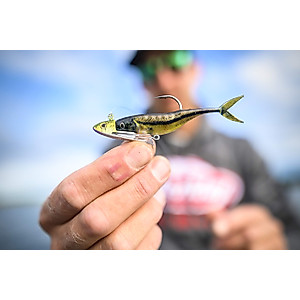 Berkley PowerBait The Champ Minnow Fishing Soft Bait, HD Rainbow Shiner, 3.4in