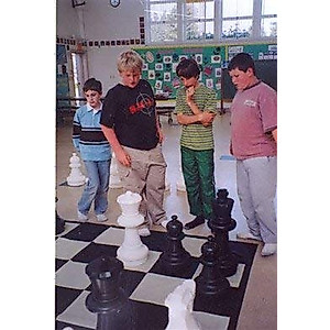 MegaChess Giant Oversized Premium Chess Set with 25 Inch Tall King with Quick Fold Nylon Mat