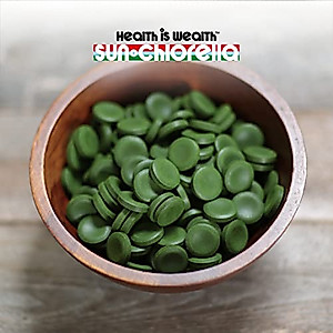 Sun Chlorella Rejuv-A-Wafers Daily Dog Cat & Animal Superfood Supplement - Green Microalgae & Eleuthero Bits - Vitamins, Minerals, Antioxidants Support Immune Defense, Gut Health - 60 Wafers