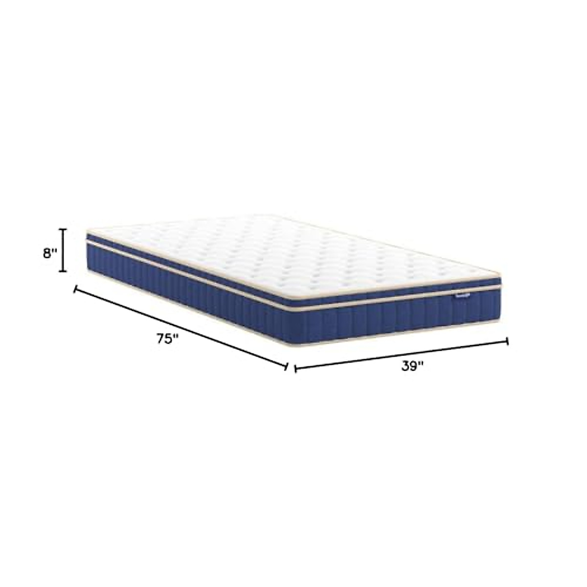 Sweetnight Twin Mattress, 8" Twin Size Hybrid Mattress with Gel Memory Foam & Individually Pocket Springs
