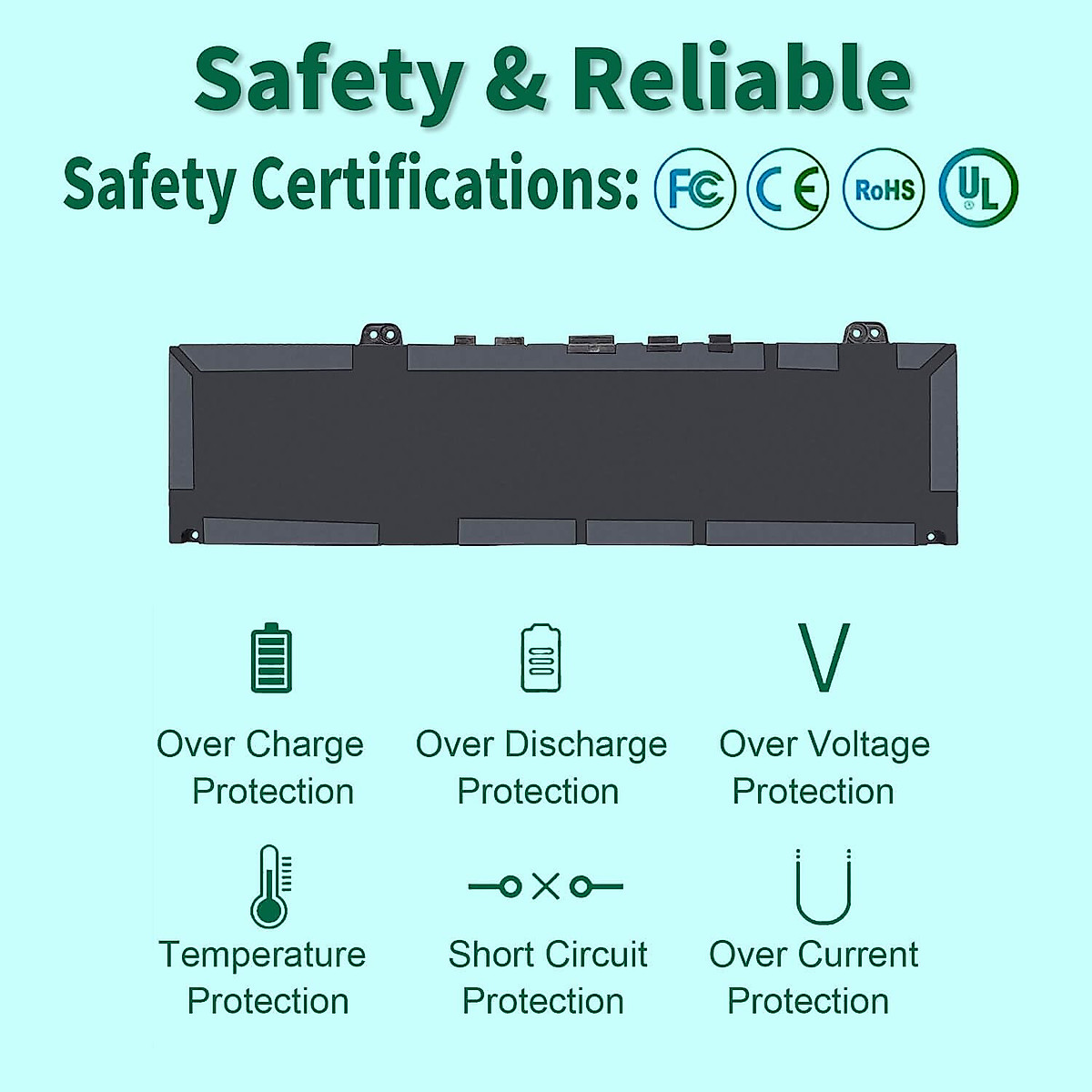 DMKAOLLK 38WH 39DY5 F62G0 Battery for Dell Inspiron 13 7000 i7373 7373 7386 2-in-1 7370 7380 5370 P83G P87G P91G P83G001 P83G002 P87G001 Vostro 13 5370 039DY5 0F62G0 RPJC3 0RPJC3 F62GO 11.4V