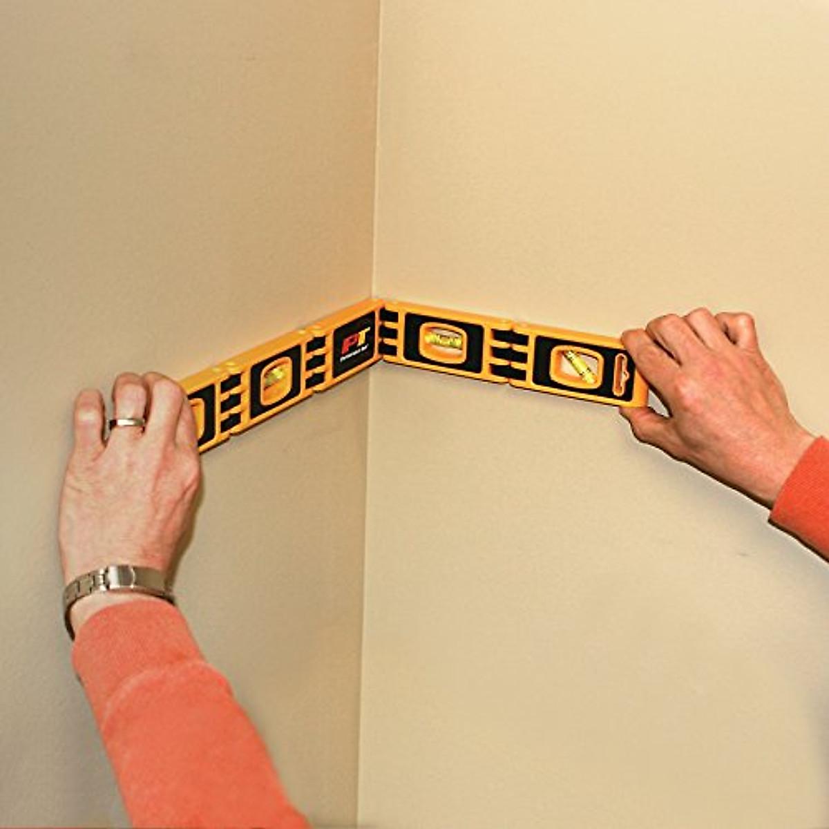 Performance Tool W5703 Hinged 24-Inch Level with Multiple Bubbles - Versatile Tool for Precise and Quick Measurements Even Around Corners and Obstructions