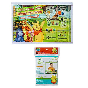 Disney Winnie The Pooh Table Topper Disposable Stick-on Placements in Reusable Package, 50 Count, Basic (10165)