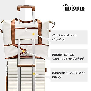imiono Luggage Sets 3 Piece,Hardside Suitcase Set with Spinner Wheels,Lightweight Travel Carry on Luggage set Clearance with TSA Lock（20/24/28,White）