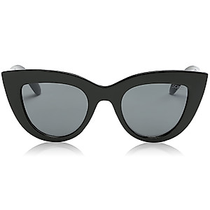 SOJOS Retro Small Vintage Cat Eye Sunglasses for Women Cute Fashion UV400 Sunnies SJ2939, Black/Grey