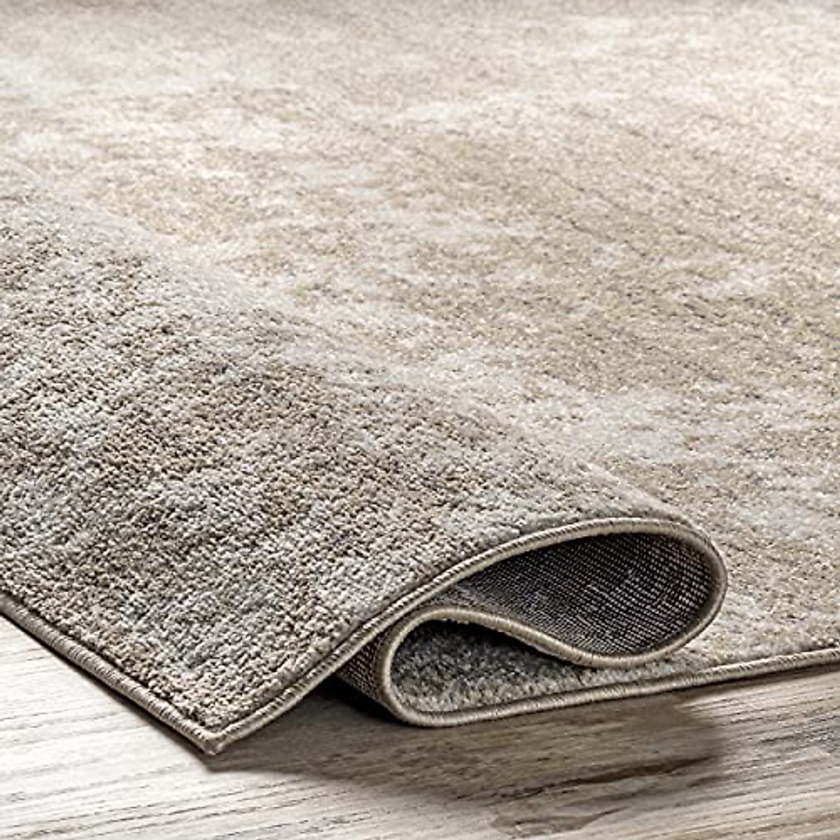 nuLOOM Deedra Modern Abstract Area Rug - 5x8 Area Rug Modern/Contemporary Beige/Ivory Rugs for Living Room Bedroom Dining Room Kitchen