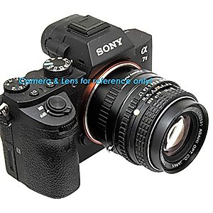Fotasy PK Lens to E Mount Adapter, K Mount E Adapter, PK FE Adapter, Compatible with Pentax K Lens Sony a7 a7R a7s II III IV a9 a7c Alpha 1 a6600 a6500 a6400 a6300 a6100 a6000 a5100 a5000 a3500 ZV-E10