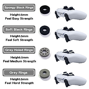 Precision Rings, Aim Assist Motion Controller 24PCS Precision Target Control Rings Suitable for PS4, PS5, Xbox One, Xbox Series X, Switch, Switch Pro Accessories 4 Different Strengths Motion Control