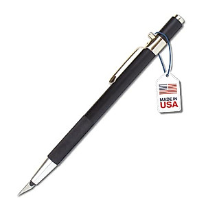 Excel Blades Retractable Pen Knife - Made in the USA, Pen Knife with Pocket Clip- Light Duty Scrapbook Knife & Precision Craft Knife  - 2 Pack
