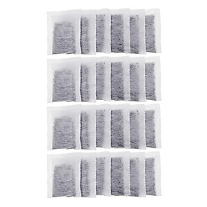 24 Pack Replacement Activated Charcoal Distiller Filters - Coconut Shell Activated Carbon Filter Sachets -Compatible with Megahome and other Countertop Distillers