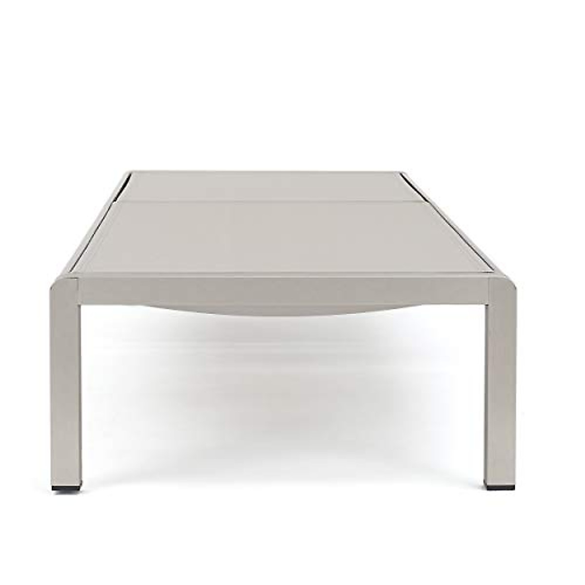 Christopher Knight Home 300495 Crested Bay Outdoor Aluminum Chaise Lounge Chair | Set of 4 | in Grey