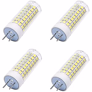 Edearkar G8 LED Light Bulbs 10W (Equivalent to 100W Halogen Bulbs) Daylight White 6000K LED Corn Light for Landscape Lighting, 102 LED 2835SMD, AC110V, Dimmable, 4-Pack