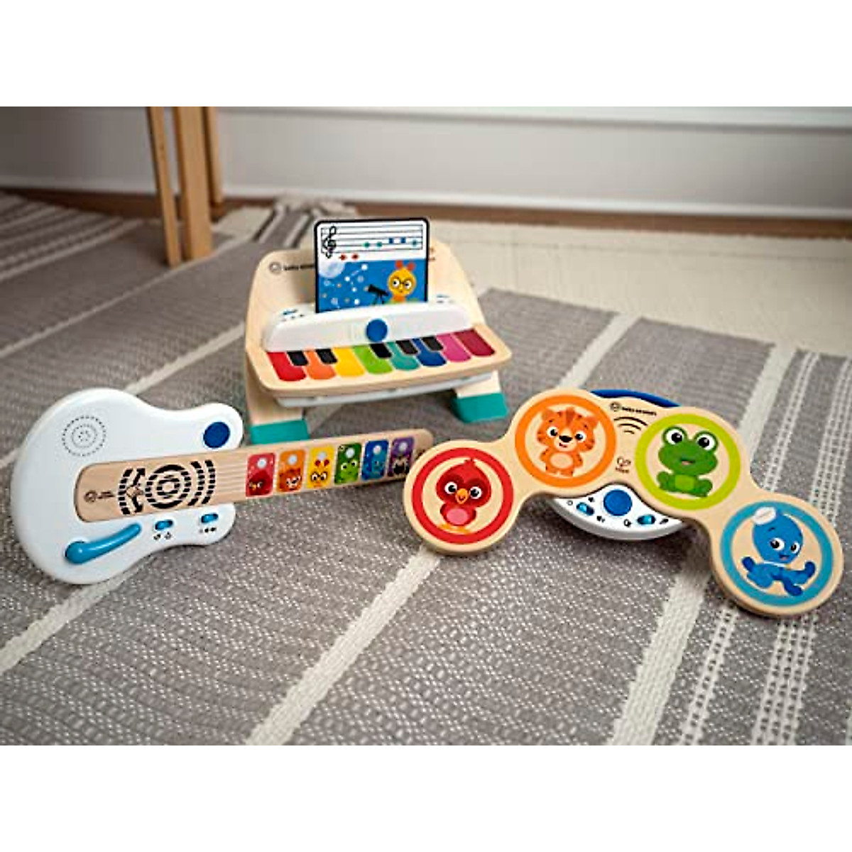 Baby Einstein and Hape Magic Touch Piano Wooden Musical Toddler Toy, Age 6 Months and Up