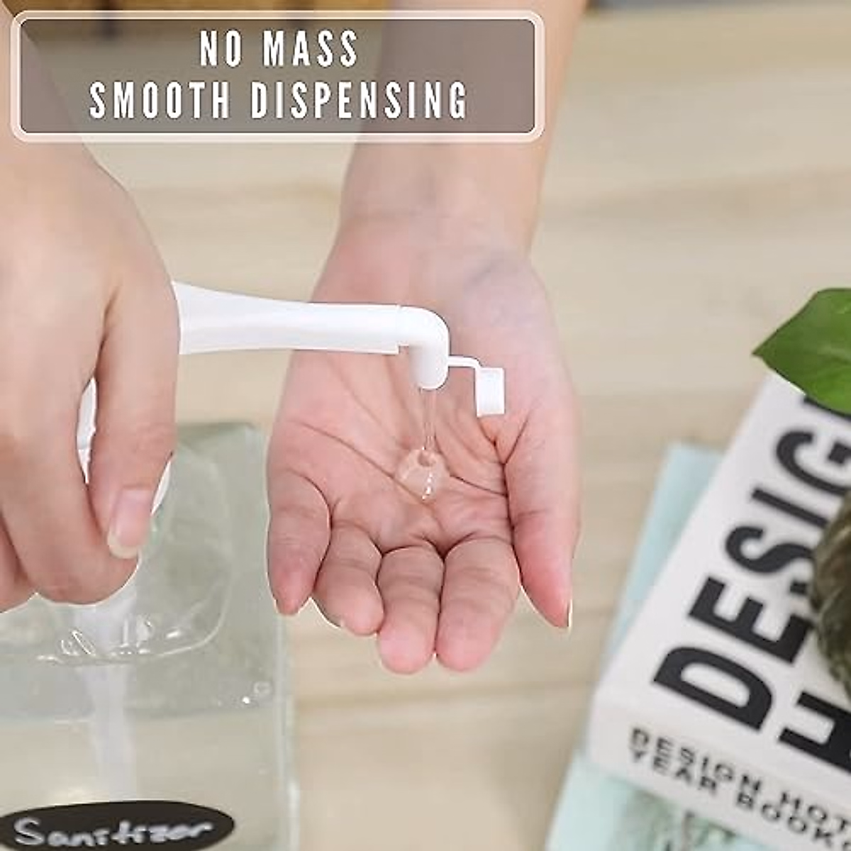 Gallon Pump Dispenser - 38/400 Pump Bottle Dispenser for Shampoo, Laundry Detergent, Liquid, Water, Popcorn Butter, Snow Cone Syrup, Oil - Fits Most 1 Gallon Jugs & One Gallon Containers, White 2pk