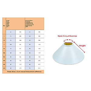 Clear Pet Recovery Collar Dog Cone Collar Cat After Surgery Protection Collar for Grooming Bathing Wound Healing Anti-Lick Adjustable Elizabethan Collar