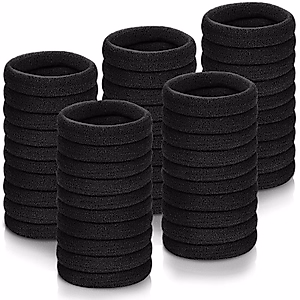 Hair Ties for Girls, IKOCO 50Pcs Seamless Hair Ties for Thick Hair, Hair Ties No Damage Ponytail Holders for Women Girls