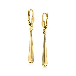 Canaria 10kt Yellow Gold Teardrop Earrings