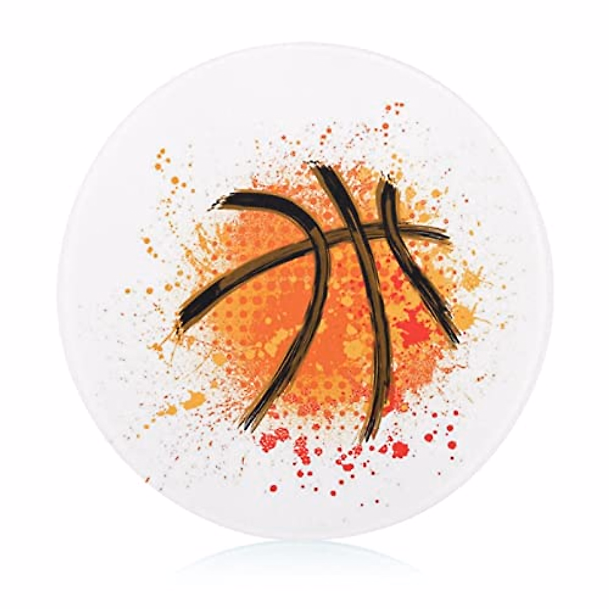 Basketball Cutting Board Tempered Glass Chopping Board for Kitchen Hotel