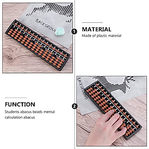 YARDWE 2pcs 15 File Abacus Japan Preschool Plastic to Stack