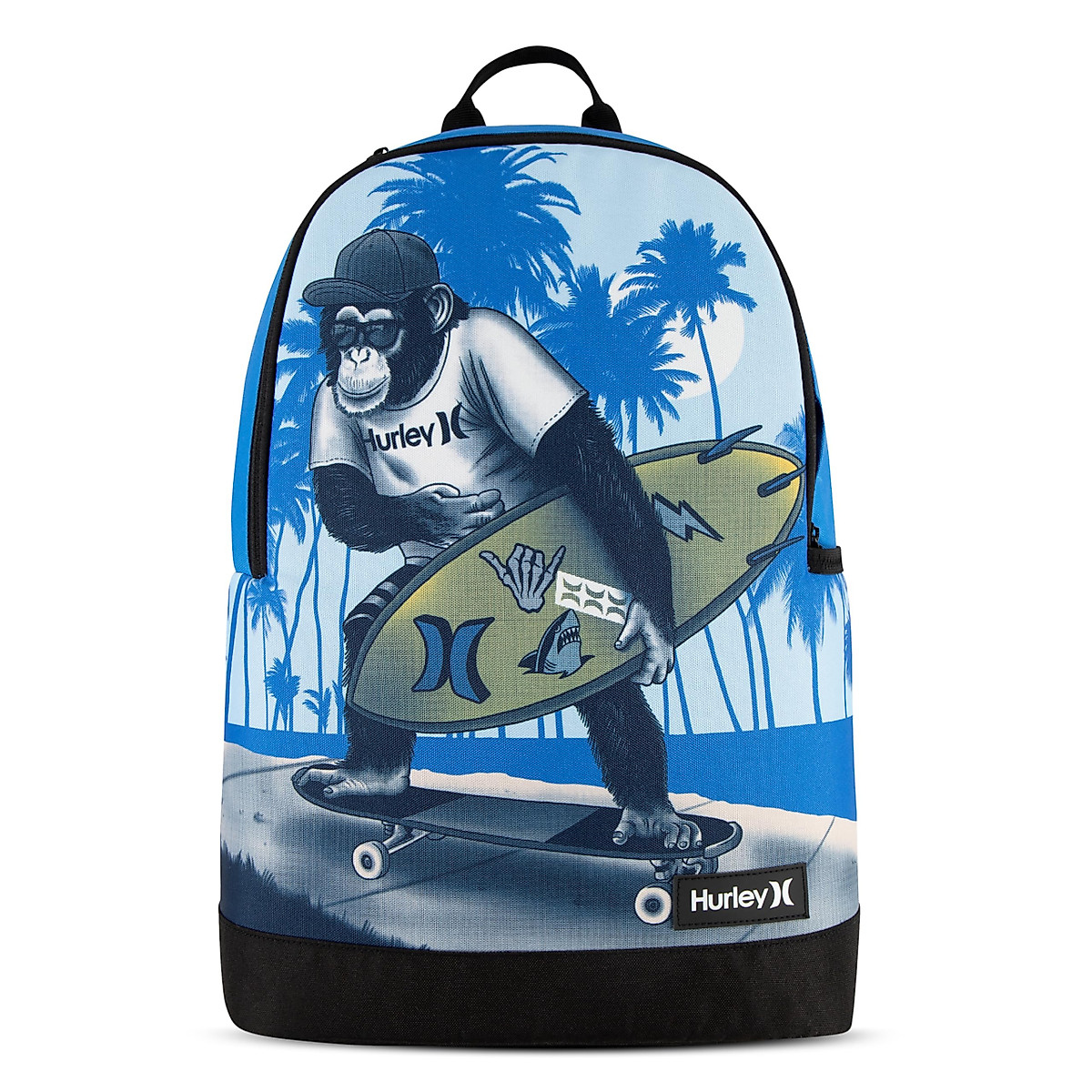 Hurley Unisex-Adults One and Only Backpack, Grey Camo Shark, Large