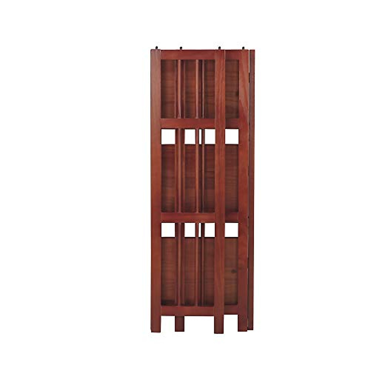 Casual Home 3-Shelf Folding Bookcase (14" Wide)-Mahagony