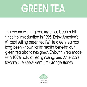 AriZona Green Tea with Ginseng and Honey - Big Can, 22 Fl Oz (Pack of 24)