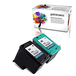 Printronic Remanufactured Ink Cartridge Replacement for HP 94 HP 95 (1 Black, 1 Color)