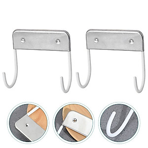 Zerodeko 2pcs Ironing Board Hanger Sundries Hook Irons Storage Hanger Irons Storage Holder Multi-Function Irons Rack Hanging Rack Multi-Function Hook Household Hooks Sturdy Irons Hook