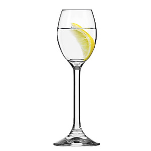 Barski Liquor Glass - Shot Glass - Stemmed Glasses - Set of 6 Glasses - Crystal Glass - 2.4 Oz. - Use it for - Liquor - Whiskey - Vodka - Cordial -Very Durable