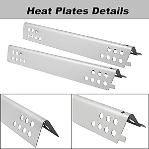463347017 463342119 Grill Burner Heat Plates Replacement Parts for Charbroil 4 Burner 463377319 463376217 463376017 G470-0004-W1A Heat Tent G470-5200-W1 Char-broil Grill Parts Burner Tube Igniter Kit