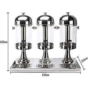 Beverage Dispenser Beer Dispenser Cold Coffee Beverage Vending Machine Machine Three Bowl Pail Milk Pail Fruit Juice Commercial (Color : Gold)