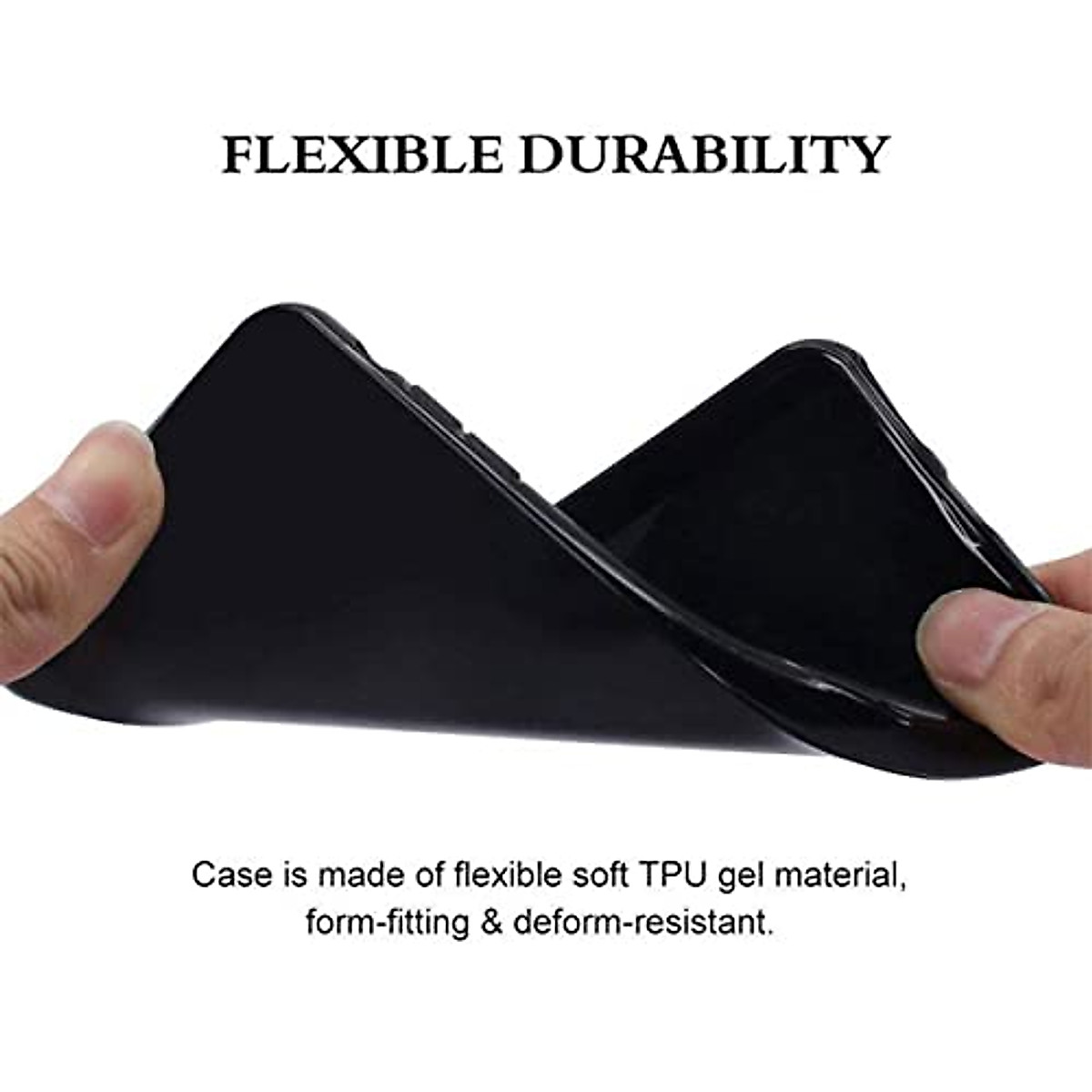 YZKJSZ Case for Motorola ThinkPhone Cover, [2 Pack] Shock-Absorption Light but Durable Soft Gel Black TPU Silicone Protection Case for Motorola ThinkPhone (6.6")