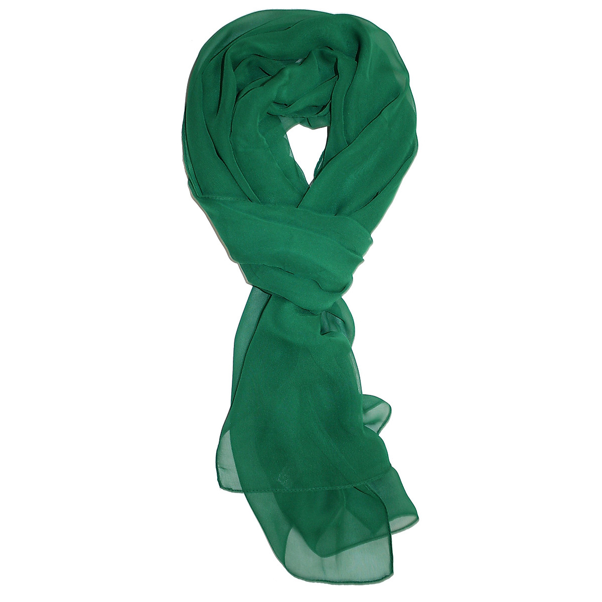 Ted and Jack - Solid Silk Lightweight Accent Scarf (Green)