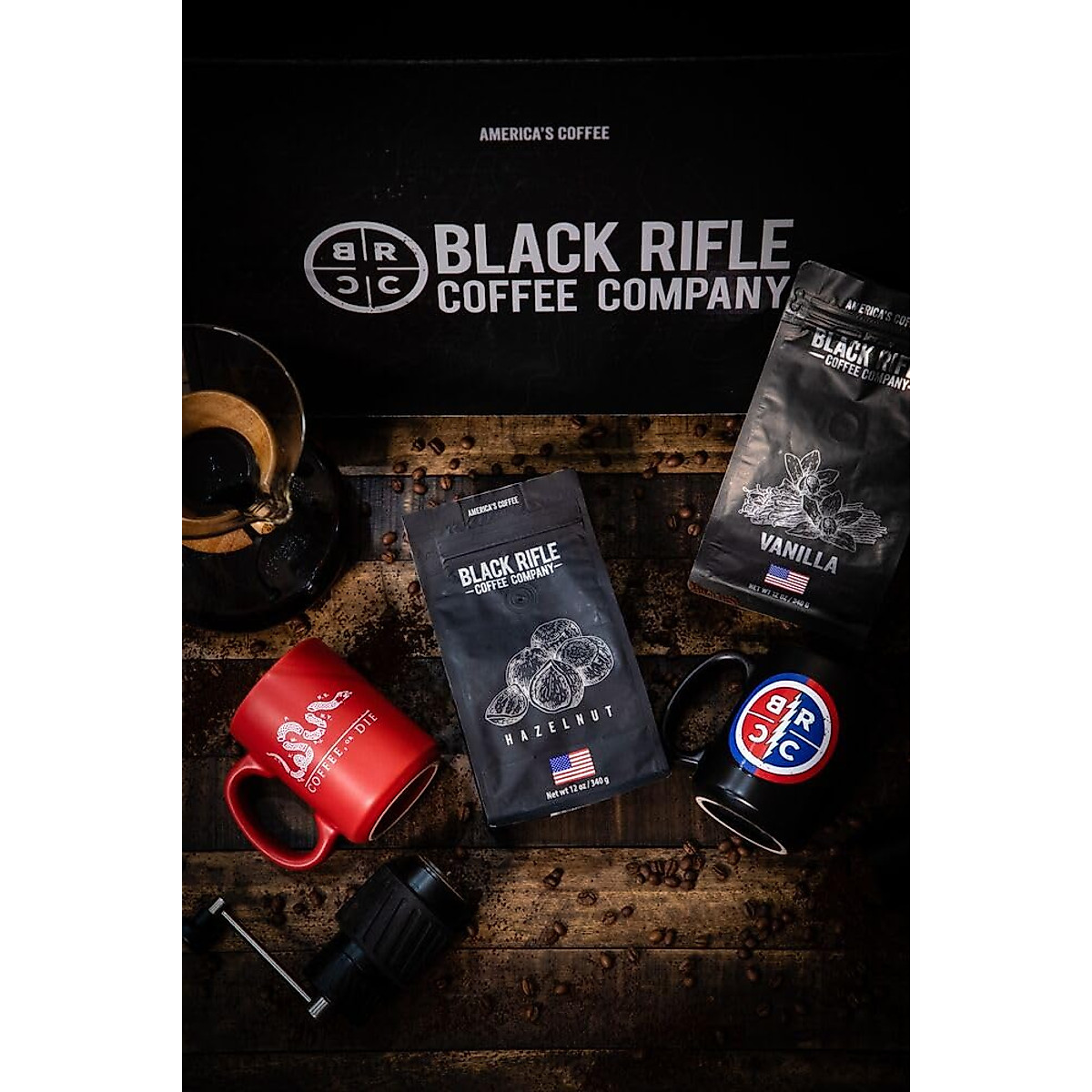 Black Rifle Coffee Company Vanilla, Medium Roast Ground Coffee, 12 OZ Bag