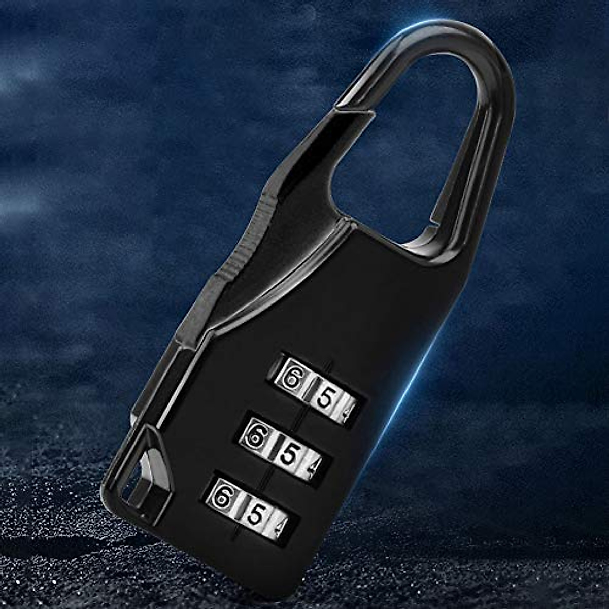 Portable Bike Motorcycle Helmet Anti-Theft 4 Digit Combination Password Padlock,Perfect Bike Accessories,Perfect Bike Accessories Black