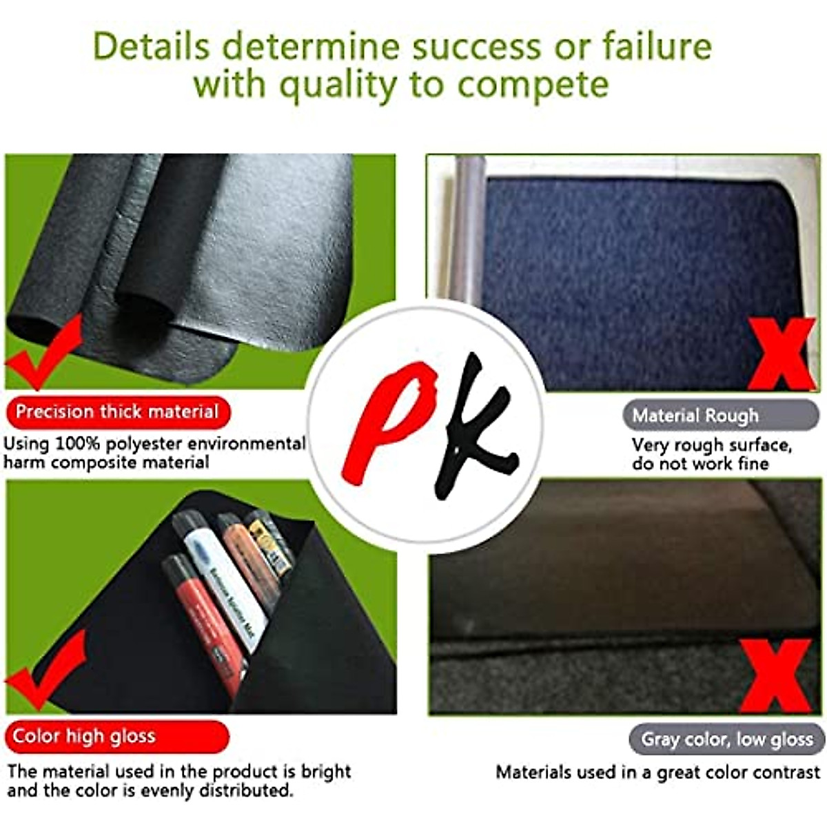 Fireplace Rug Fire Resistant Rectangular Fireproof Hearth Pads Polyester Trim Non Slip Wood Stove Mat, Protects Floors Patio from Sparks Embers