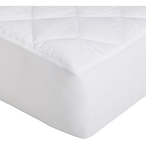 Amazon Basics Hypoallergenic Quilted Mattress Topper Pad Cover - 18 Inch Deep, Queen