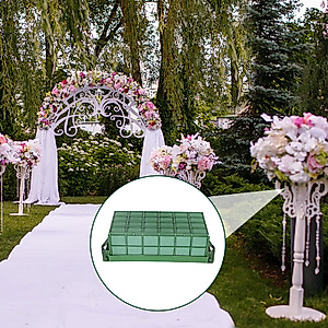 Floral Foam Cage for Fresh and Artificial Flowers, 2 pcs Wet and Dry Floral Foam Blocks for Wedding, Birthdays and Garden Decorations