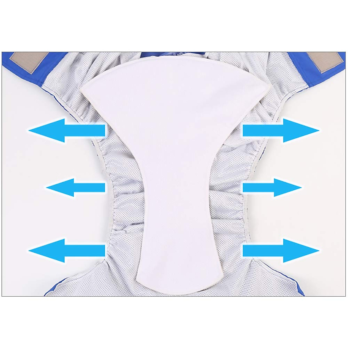 SRSGF Adults Cloth Diapers Reusable Men Women Incontinence Underwear Diaper Cloth Washable Adjustable,XL