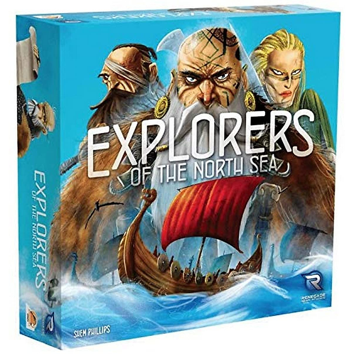 Renegade Game Studios Explorers of The North Sea Board Game, Ages 12+, 1-4 players, Viking strategy board game, Part of the North Sea Trilogy