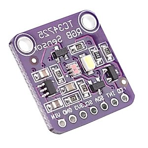 RGB Color Sensor, Low Power High Sensitivity Colour Sensing Module 400kbit/s Data Rate with Pin Header for Industrial Automation