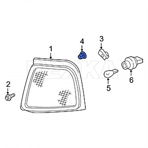 Rexka 50pcs Headlamp Assembly Grommet Retainer Clip Nut N811169S Compatible with Ford Toyota 90189-06111 4Runner, Land Cruiser, Pickup, Tacoma,Tercel, Expedition, Explorer,F150,Ranger, Mustang, Trucks