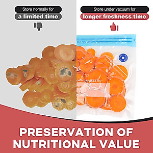 Vacbird 50 Pack Food Vacuum Sealer Bags, Reusable Sous Vide Bags for Food and Cooking, Food Storage