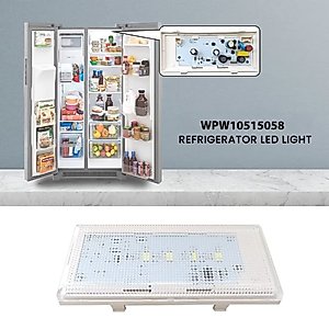 W10515058, WPW10515058 LED Light Compatible with WRS342FIAW02 Refrigerator