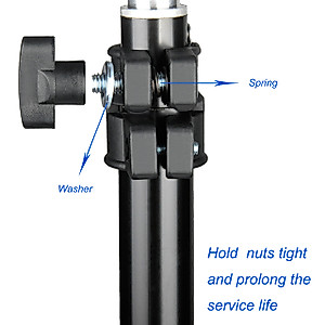 EMART 8.5 Ft Light Stand for Photography, 2 Pack Portable Photo Video Lighting Tripod with Carry Case for Speedlight, Flash, Softbox, Strobe, Camera, Selfie, Photographic Portrait